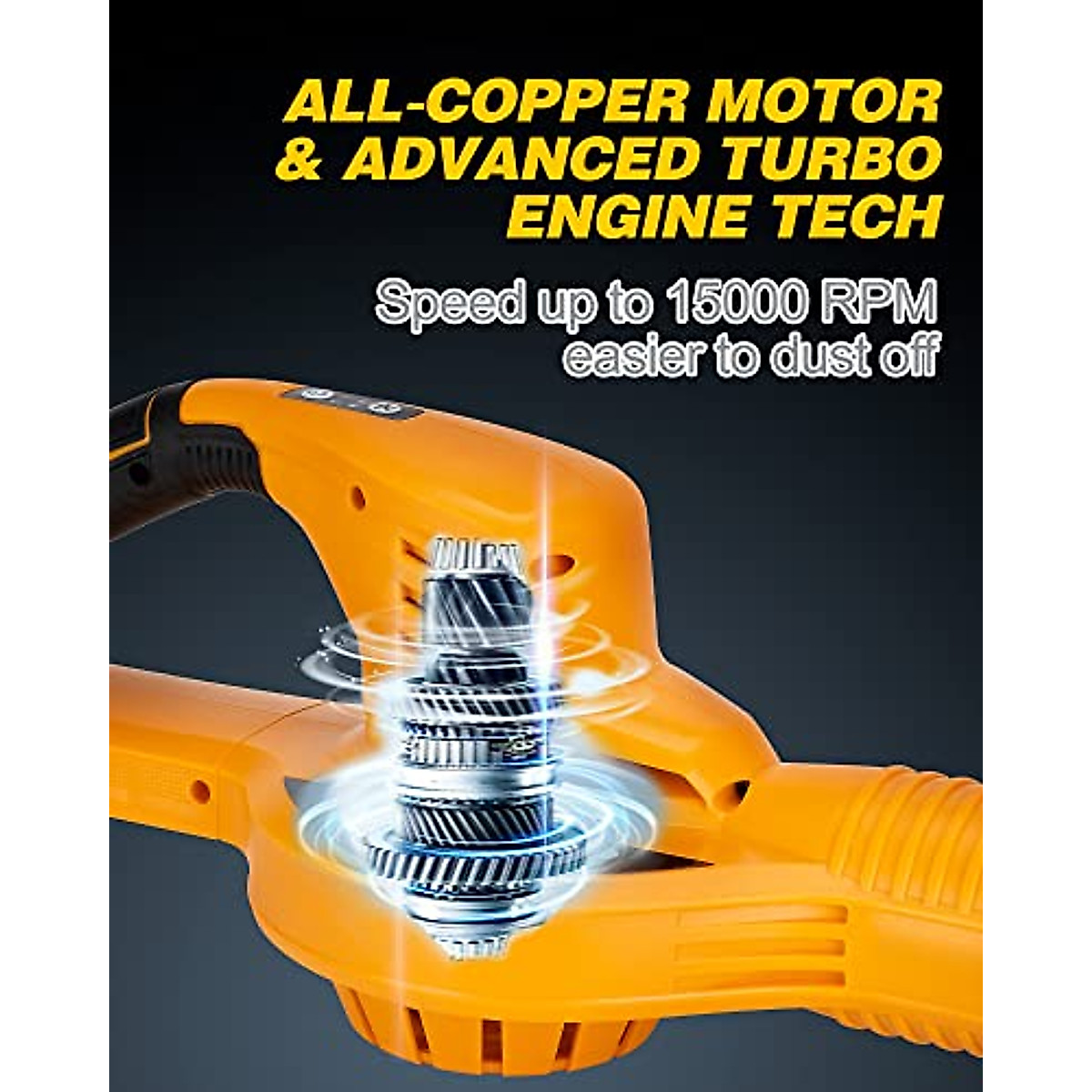 Adedad Leaf Blower Cordless with Battery & Charger, 150 MPH Electric Leaf Blower for Lawn Care, 20V Battery Powered Leaf Blower for Blowing Leaf, Snow, Dusting, Pet Hair