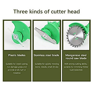MOCOHANA5 Pack Grass Trimmer Blade Heads Replacements Lawn Mower Brush Cutter Blades Weed Wacker Eater Blade Heads 24 Teeth Blade & Stainless Steel Blade & 3pcs Plastic Blades