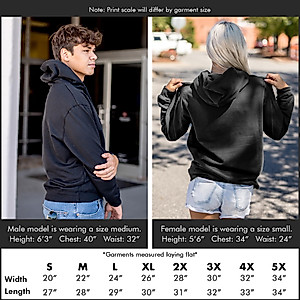 Brisco Brands US Air Force Wing Emblem Established Hoodie Sweatshirt Women Men White