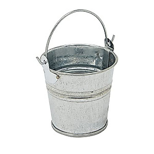 24 Pack Mini Metal Buckets with Handles for Party Favors, Small Galvanized Tin Pails (2 x 2 in)