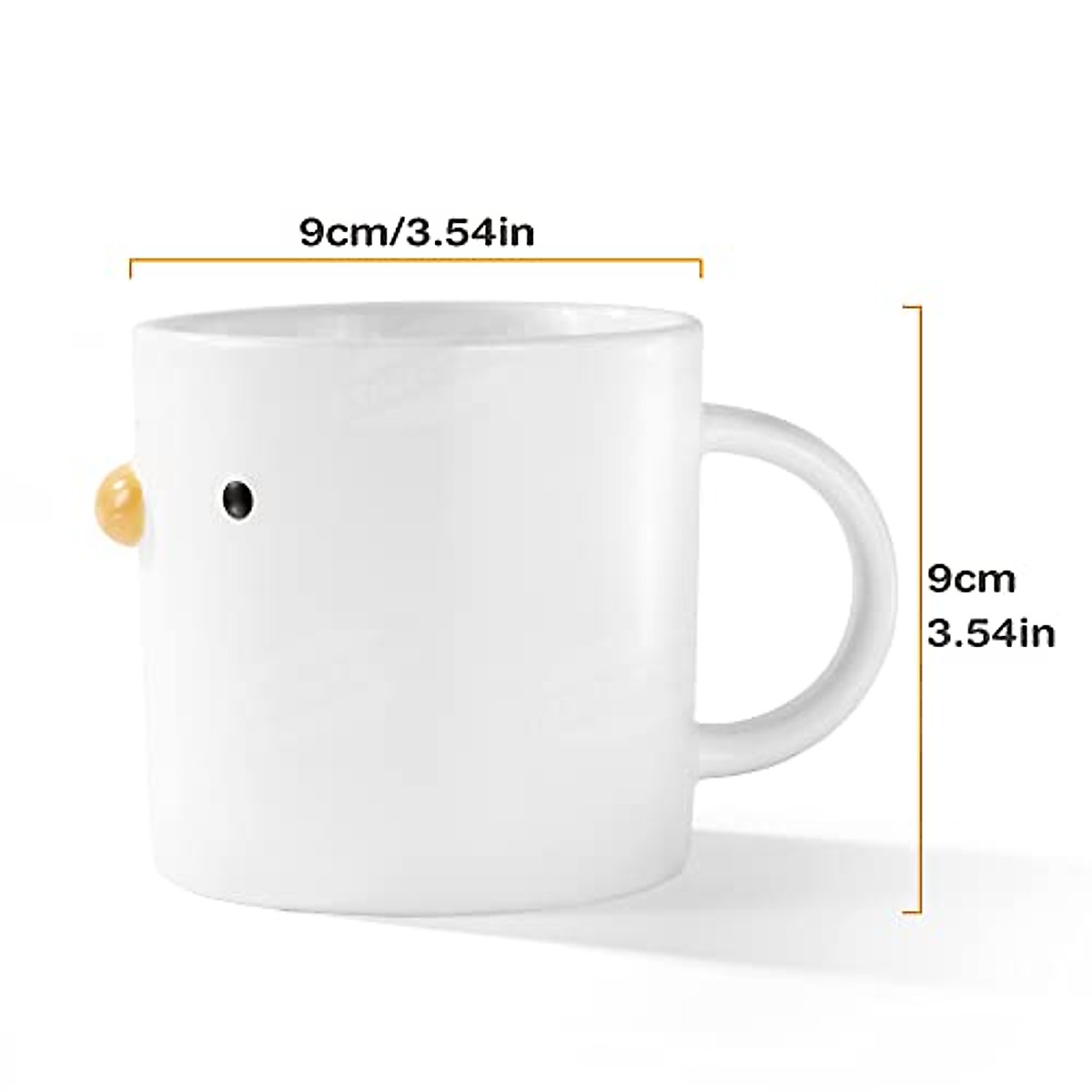 AOUNTRON Coffee Mug 14oz Handcrafted Ceramic Duck Shaped Cute mugs with Artisanal Glaze,Funny Mugs,Gift for Coffee Lovers and Collectors