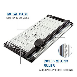 Carl 18 inch DC-2A3N Premium Rotary Paper Trimmer, Metal Base, 15 Sheet Cutting Capacity.