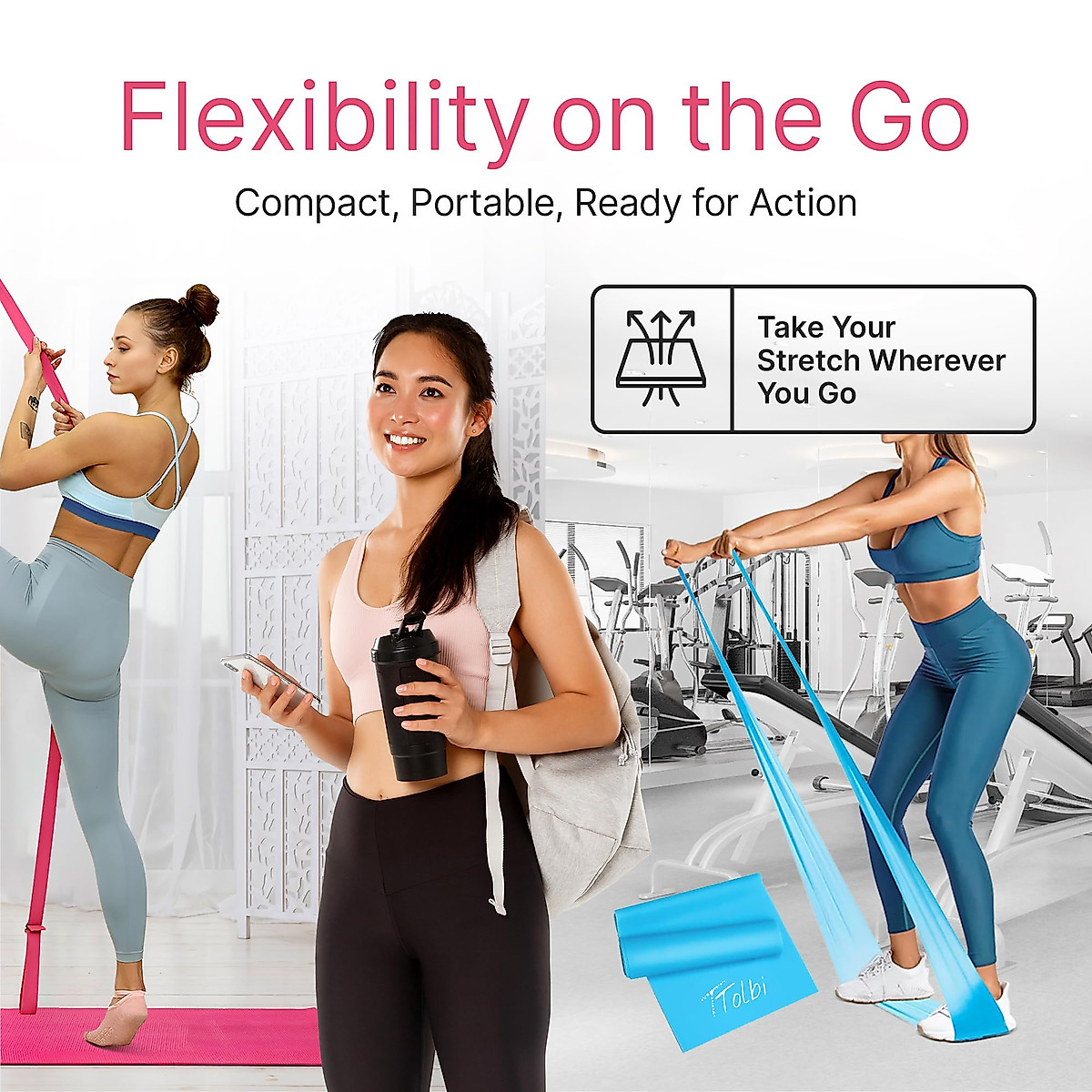 Premium Door Leg Stretcher: Stretching with Leg Flexibility Trainer, Dance Stretching Equipment: Splits Trainer Bands for Stretching in Ballet, Cheerleading, Gymnastics, Cheer Dancers Stuff, Door Stretch Strap