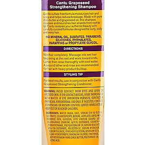 Cantu Grapeseed Hydrating Sulfate Free Shampoo, 13.5 fl oz