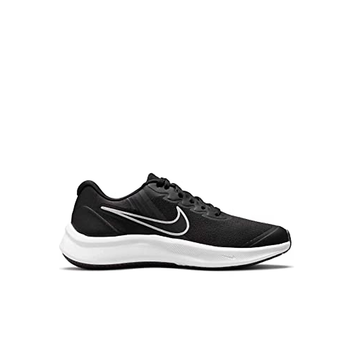 NIKE girl's Running Shoes, Black Grey Dark Smoke Grey Dark Smoke, 38.5 EU