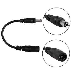 Mr.Power Reverse Polarity Converter Cable 5.5 X 2.1 for Keyboard Guitar Effect Pedal (1 pcs)