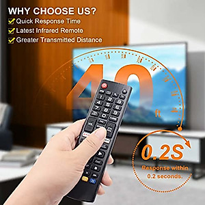 2 PC Universal Remote Control for LG Smart TV Remote Control,Compatible for All LCD LED 3D HDTV Smart TVs AKB75095307 AKB75375604 AKB74915305