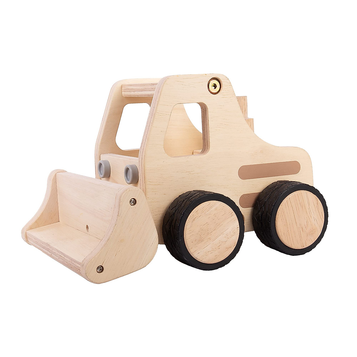Guidecraft Wooden Front Loader: Vehicle Play Set, Kids Learning and Educational Dramatic Play Toy