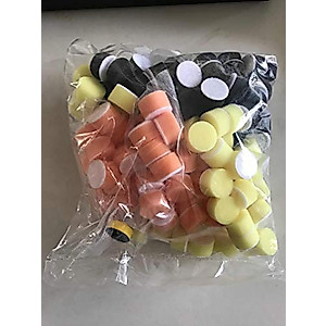 SHINA 150pcs 1 Inch 25mm Buff Polishing Polisher Pad Kit with 1pc M6 Backer Plate for Car Polisher