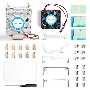 SunFounder Raspberry Pi Cooling Fan, Raspberry Pi Ice Tower Cooler, Cooling 4 Chips with RGB LED, Raspberry Pi Heatsink, Quiet Cooling Fan Radiator for Raspberry Pi 4 Model B 3B+
