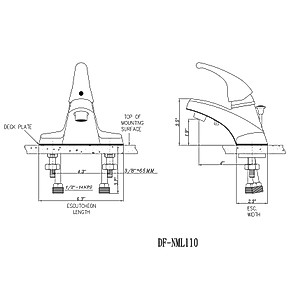 Dura Faucet DF-NML110-SN RV Single Lever Bathroom Faucet (Brushed Satin Nickel)