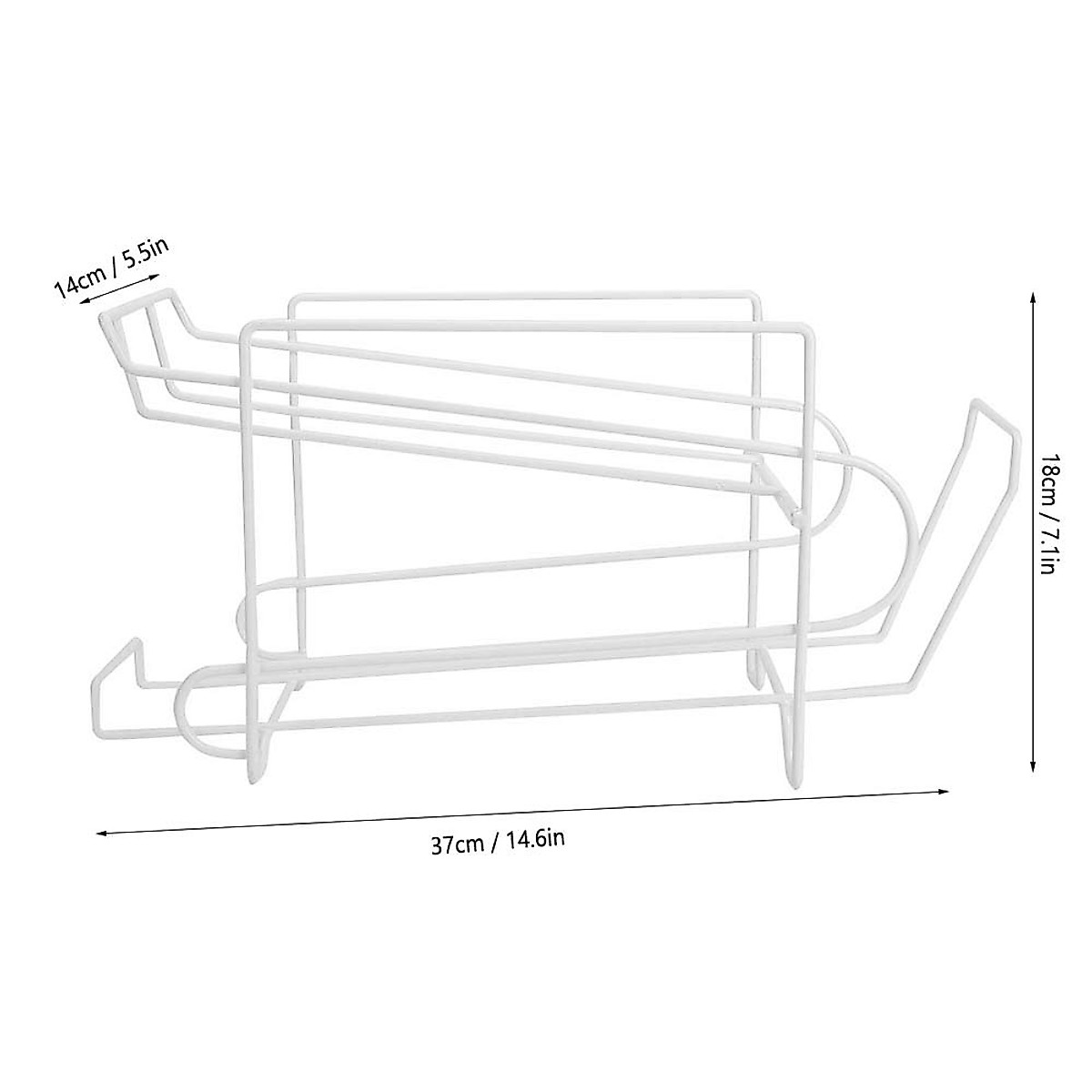 Refrigerator Can Storage Rack DoubleLayer Soda Can Beverage Dispenser Rack Kitchen Desktop Shelf for Cans Cola Beer