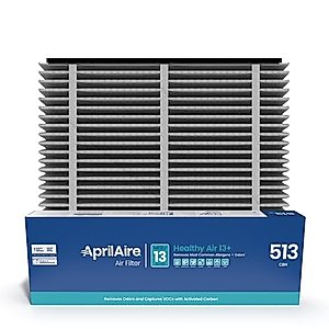 AprilAire 513CBN Replacement Filter for AprilAire Whole House Air Purifiers - MERV 13 with Carbon, Healthy Home Allergy + Odor Reduction, 31x28x4 Air Filter (Pack of 1)