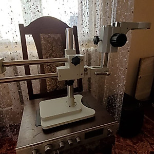 ZYZMH Universal Double Boom Lab Industrial Zoom Trinocular Stereo Microscope Stand Holder Bracket Arm 76mm Microscopio Accessories (Color : B)