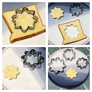 Sunflower Cookie Cutter Set-Size 3.8" 3.1" 2.6"-3 Piece-Cookie Cutters for You Are My Sunshine Baby Shower Birthday Party Decorations