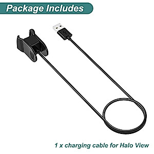 Charger for Amazon Halo View, Replacement Charging Cable Clip Cord for Amazon Halo View Fitness Tracker [3.3ft/1m] (1)