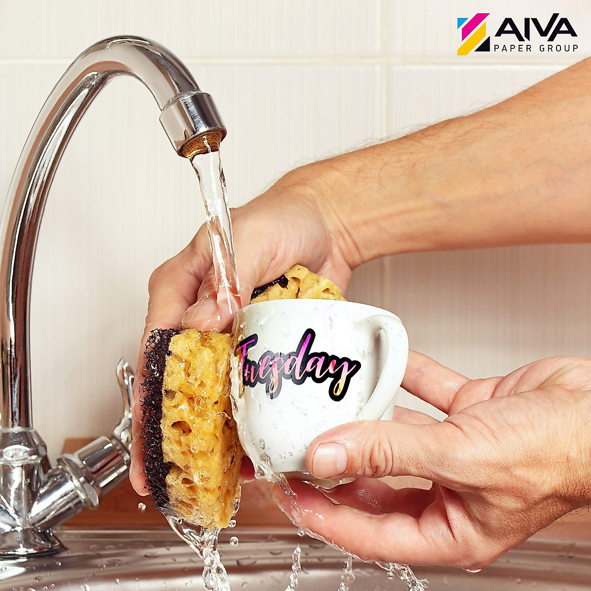 Printable Vinyl Sticker Paper for Inkjet Printer - Glossy White - 15 Self-Adhesive Sheets - Waterproof Decal Paper - Standard Letter Size 8.5"x11"