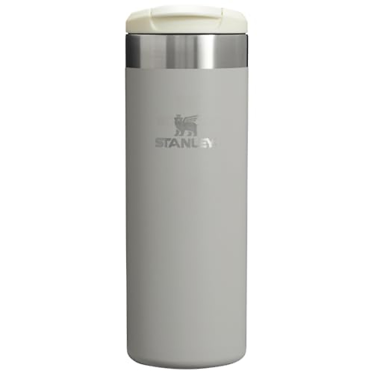 Stanley AeroLight Transit Bottle 16 oz | Locking Drink Through Lid | Leak Resistant Water Bottle or Coffee Travel Mug | Lightweight Insulated Stainless Steel | BPA-Free | Ash