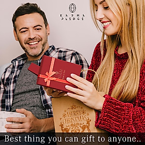 KARMAPLEDGE Handcrafted Crystal Pendant & Necklace; Spiritual Healing Crystal Necklace Pendant; Crystal Jewellery Protection Necklace (Rose Quartz, Amethyst, & Green Aventurine Double Point)