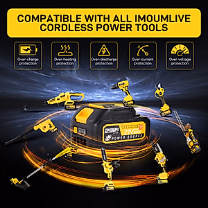 IMOUMLIVE 21V Battery, Lithium Ion, 3.0Ah