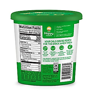 Happy Baby Organics Snackers Baked Grain Snack, Creamy Spinach & Carrot, 1.5 Ounce (Pack of 6)