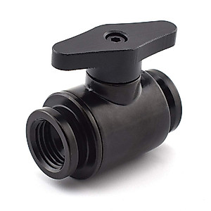 SDTC Tech G1/4" Ball Valve Water Shutoff Valve Fitting for PC Water Cooling Systems