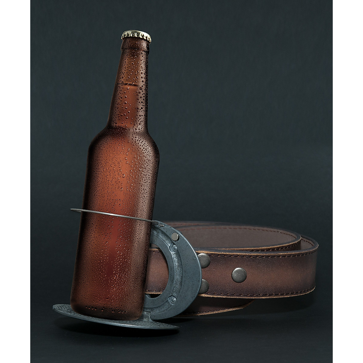 The BevBuckle for your belt! Holds your bottle or can so you can be hands free! (ORIGINAL)