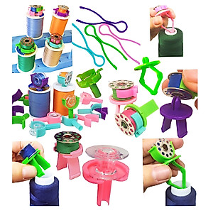 100 Pcs/Colors Prewound Sewing Bobbins Thread Sewing Machine Thread Kit Size A