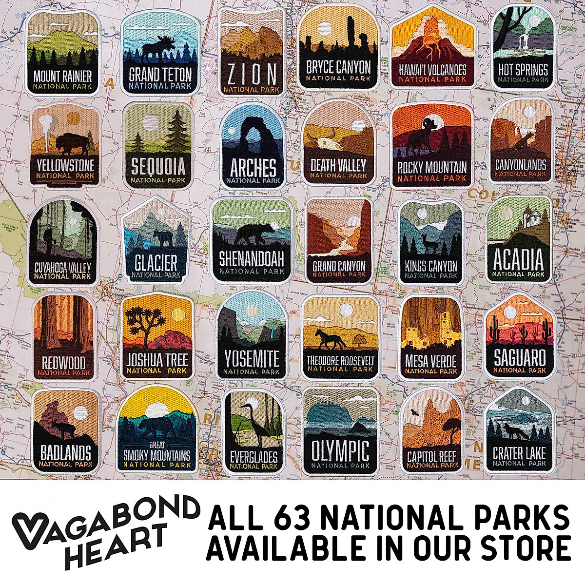 Vagabond Heart Hawaii Volcanoes National Park Sticker - Weatherproof Vinyl Souvenir Decal