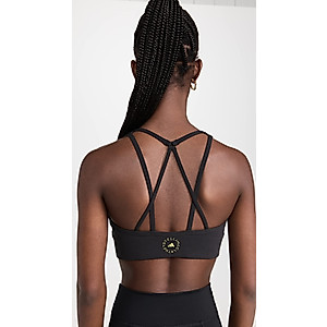 adidas by Stella McCartney Women's TrueStrength Yoga Medium Support Bra, Black, XS