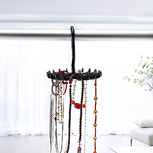 IPOW 2 Pack Updated Twirl Tie Rack Belt Hanger Holder Hook for Closet Organizer Storage