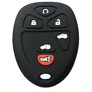 Rpkey Silicone Keyless Entry Remote Control Key Fob Cover Case protector Replacement Fit For Buick Cadillac Chevrolet GMC Saturn OUC60270 15913427