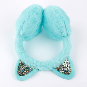 CHUANGLI Winter Warm Cat Ear Muffs for Women Girls Cute Catear Earmuff Ladies Headband Faux Fur Earmuffs Plush Ear Warmers