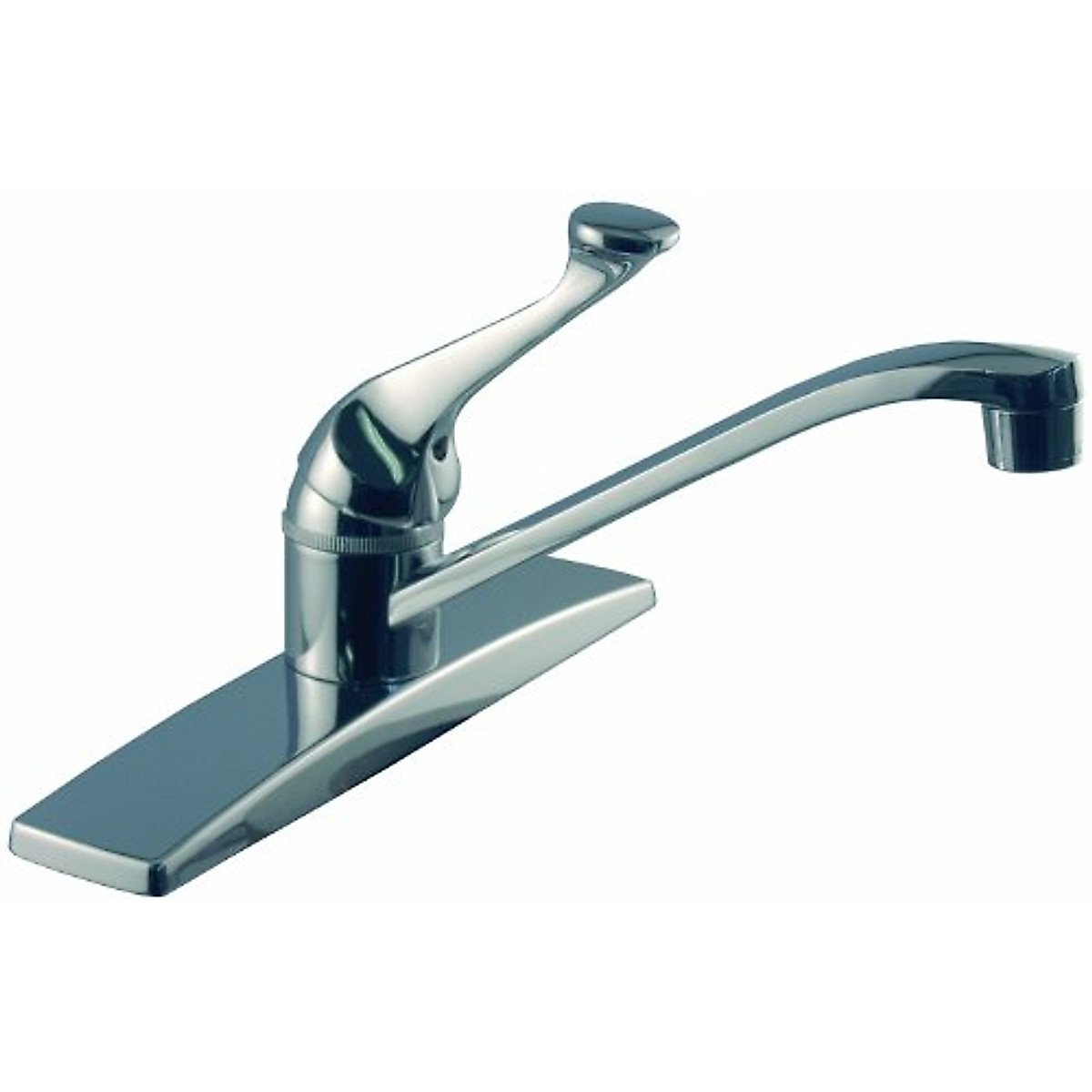 Aqua Plumb 1550010 8-Inch Single-Handle Polished Chrome Kitchen Faucet without Spray, Silver