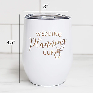 The Paisley Box Bride Cup - Wedding Planning Cup, Wedding Planning Glass, Bride Wine Tumbler, Gifts for Bride, Mrs Cup, Wedding Planning Gifts for Bride