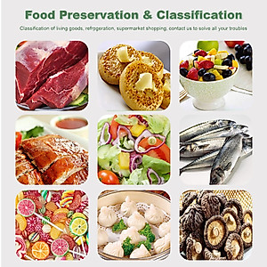 SJPACK 12 X 20 Inches Plastic Produce Bag on a Roll, Clear Bags for Fruits, Vegetable,350 Bags/Roll