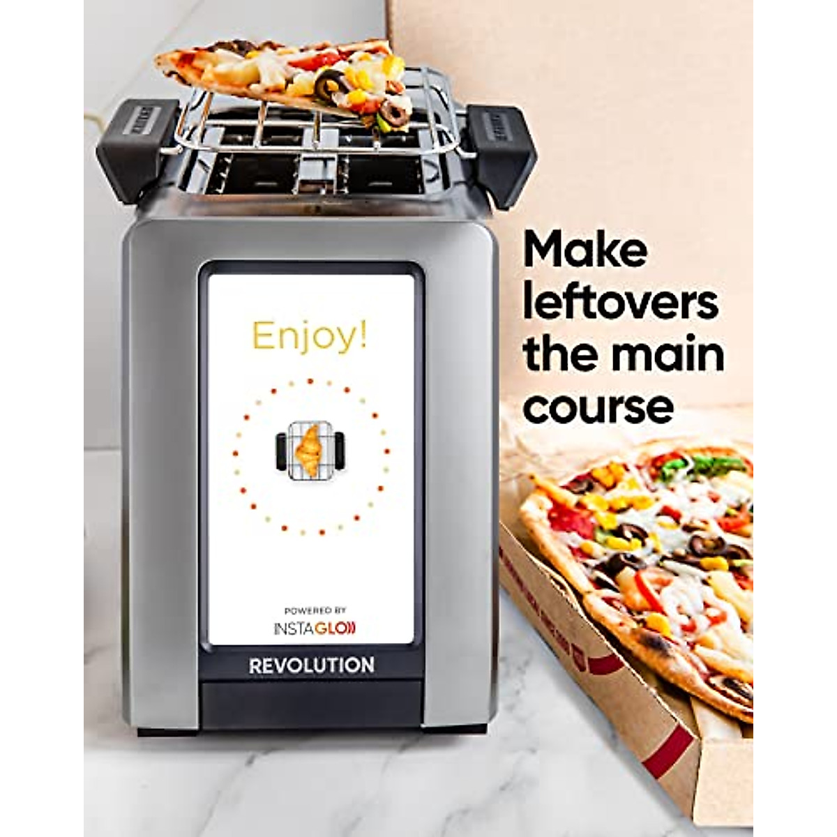 Warming Rack accessory for Revolution toasters - accessory only. Heat up croissants, buns, muffins, banana bread, pastries, cookies, soft pretzels, pizza and more with your Revolution toaster.