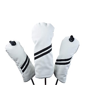 Hauni Golf Club Headcovers Numbered 1, 3, & 5, Fits Oversized Drivers and Fairway HeadCovers Fits 460cc Drivers