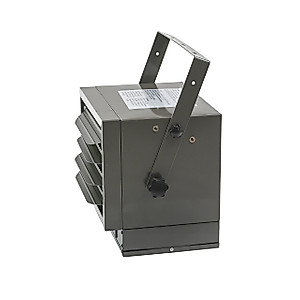 Comfort Zone Hard-Wired Ceiling Mount Garage Space Heater with Remote, 7,500 Watt, 240 Volt, Fan-Forced, Overheat Protection, Digital Thermostat, 12-Hour Timer, Ideal for Garage & Workshop, CZ230ER