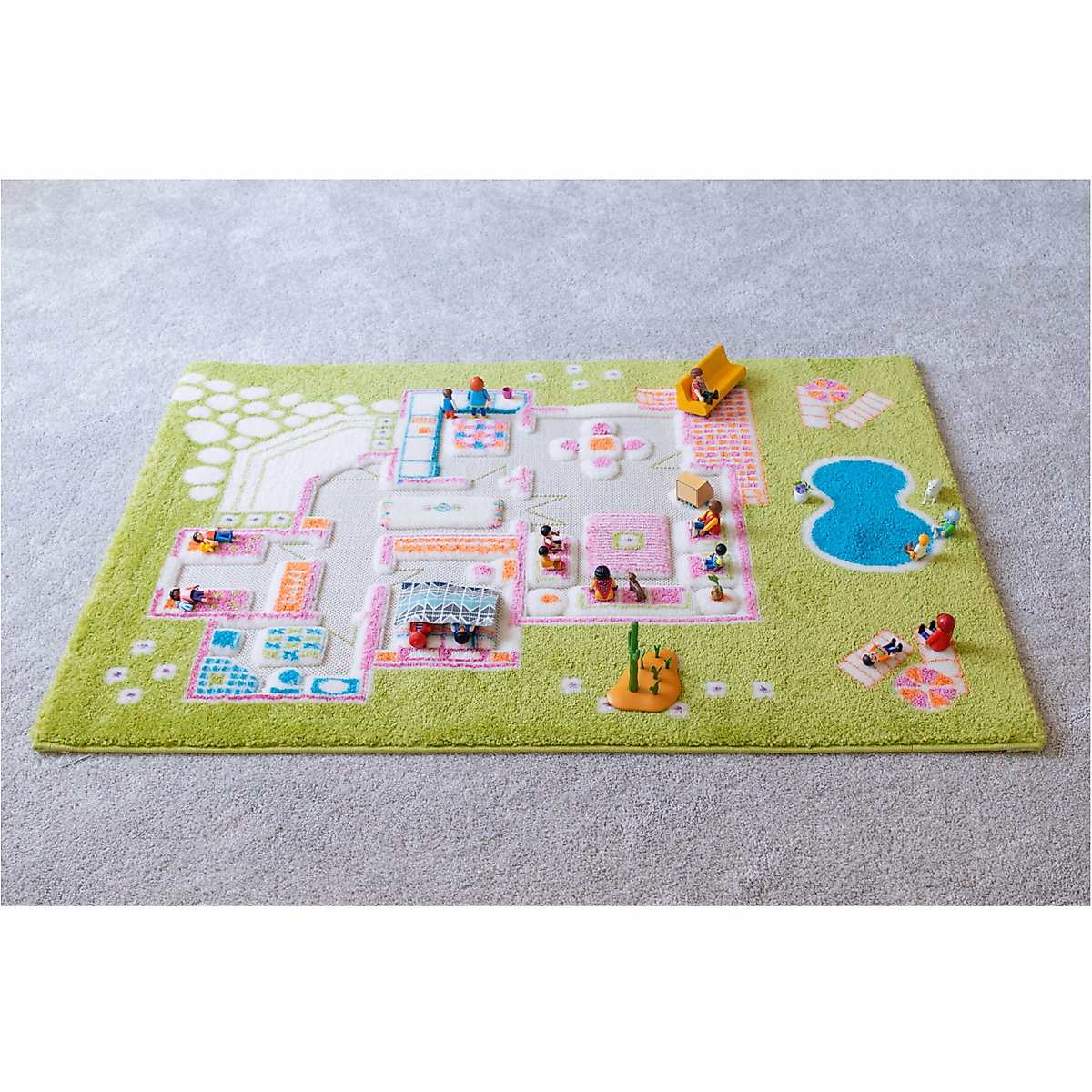 IVI Playhouse 3D Montessori Play Mat, Non-Toxic, Stain Resistant, Educational Activity Toys for Girls