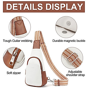 CLUCI Small Sling Bag Bundles with Laptop Tote Bag for women