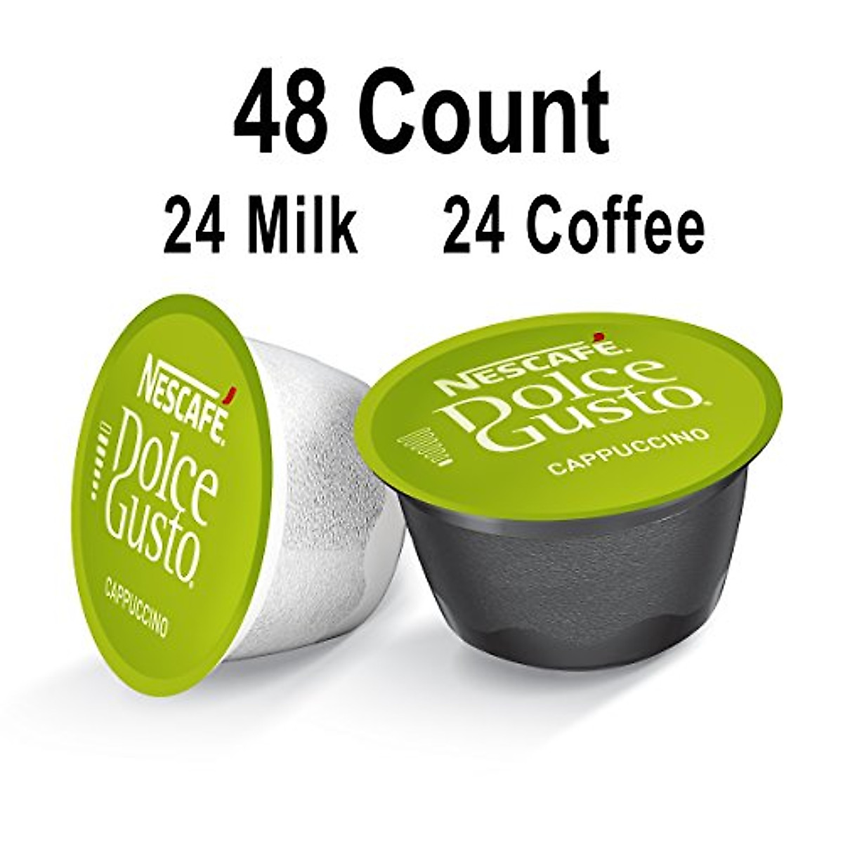 Dolce Gusto Nescafe Coffee Pods, Cappuccino, 16 capsules (Pack of 3)