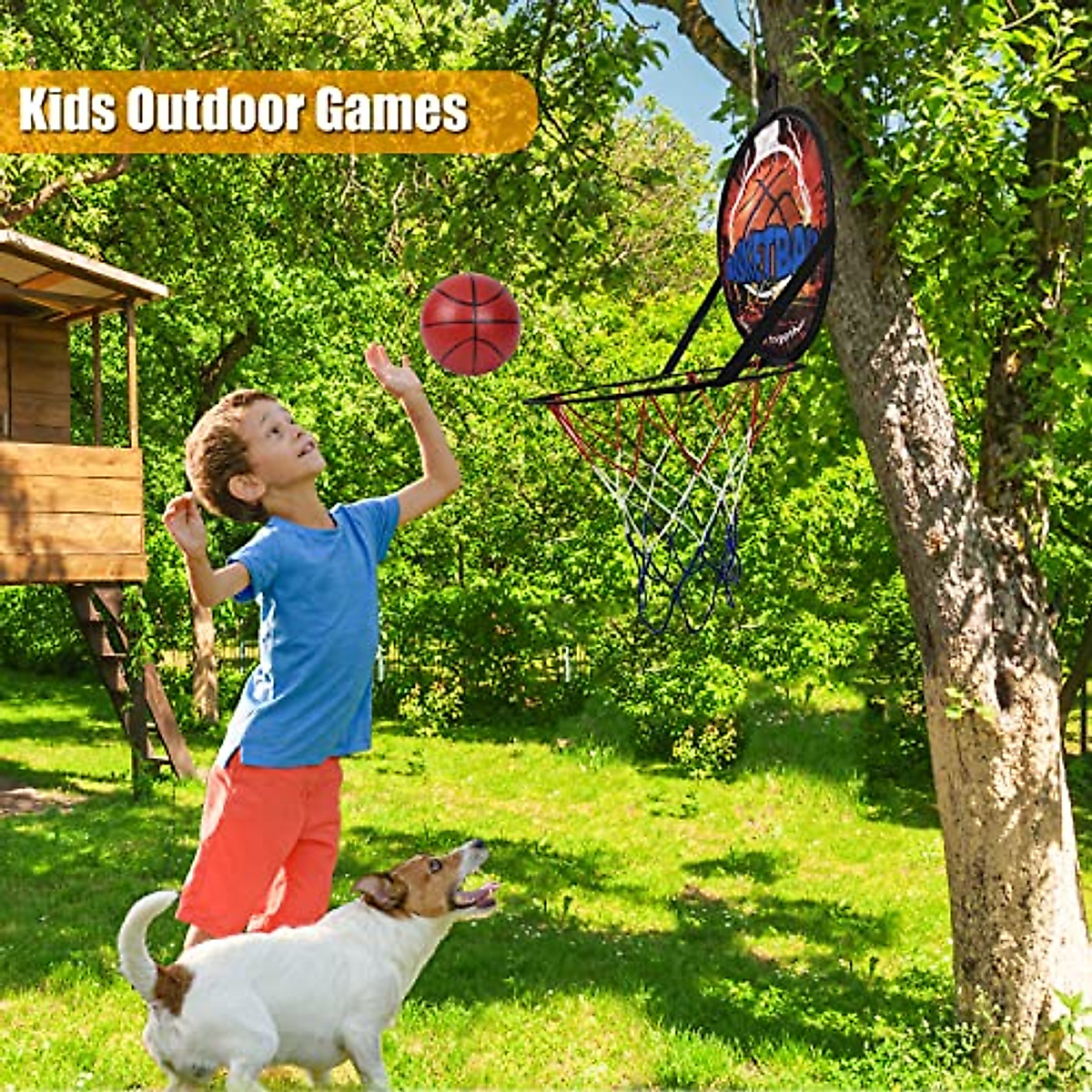 14" Dart Board for Kids, Basketball Hoop for Kids Toddlers, Sports & Outdoor Play Easter Gift Toys for Kids for 3 4 5 6 7 8 9 10 11 12 Year Old Boys Girls, Party Favors for Birthday