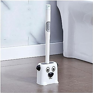 Creative Toilet Brush Hydraulic Silicone Toilet Cleaner Brush Wall Mount Floor Dual Use Toilet Bowl Brush and Stand Set
