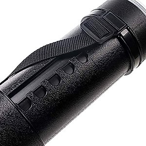 2-Pack Extendable Poster Tubes Expand from 24.5” to 40” with Shoulder Strap | Carry Documents, Blueprints, Drawings and Art | Black Portable Durable Round Storage Cases with Lids and Labels