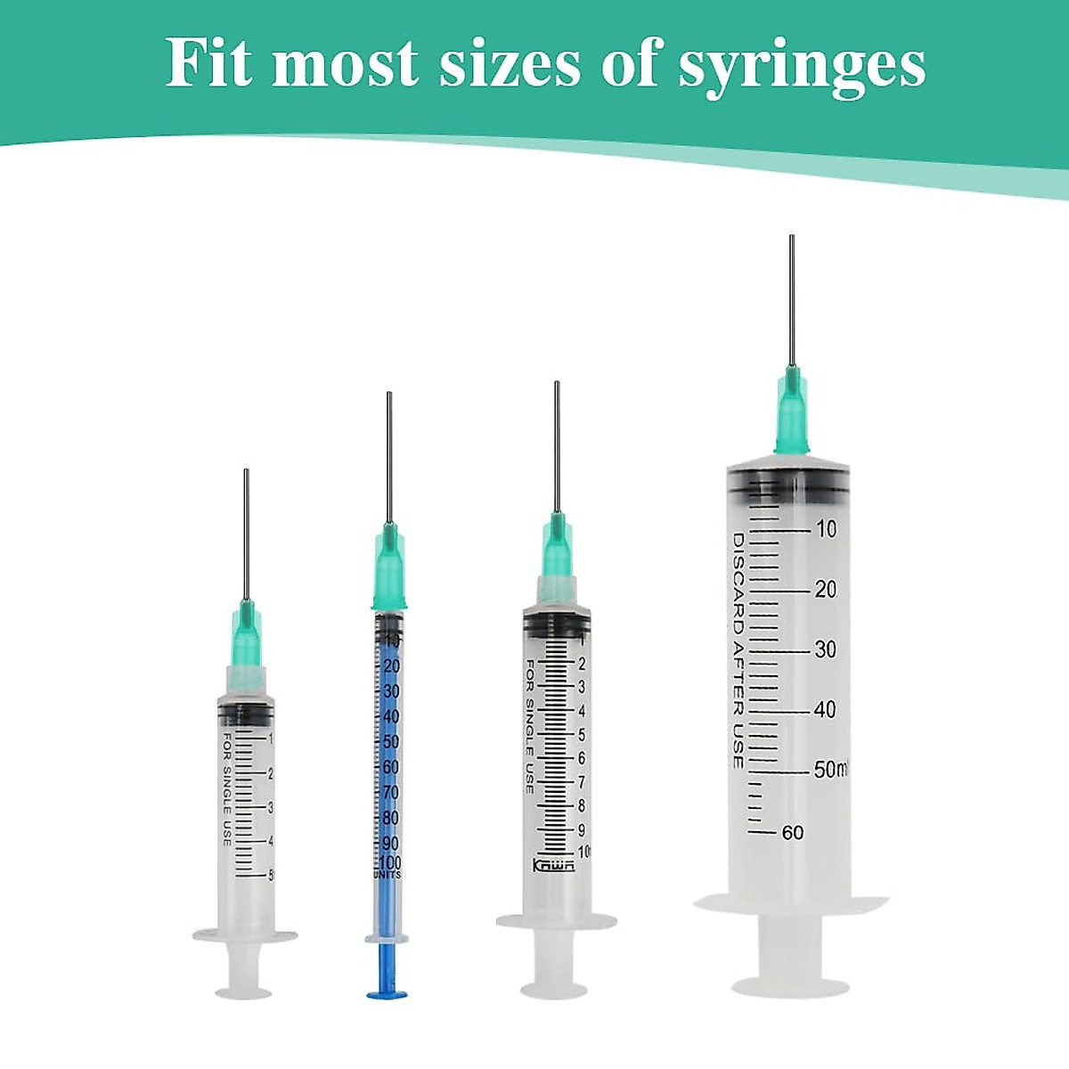 Shintop Dispensing Needle, 1 Inch 18G Blunt Tip Syringe Needles with Luer Lock for Refilling Glue, Inks and Syringes (Pack of 100)