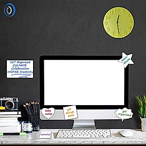 Dry Erase Sticky Notes . 4×6 inches 5- Pack, Very Convenient Reminders, Labels, and Decals，Never Buy Paper Notes Again, Its Eco-Friendly!