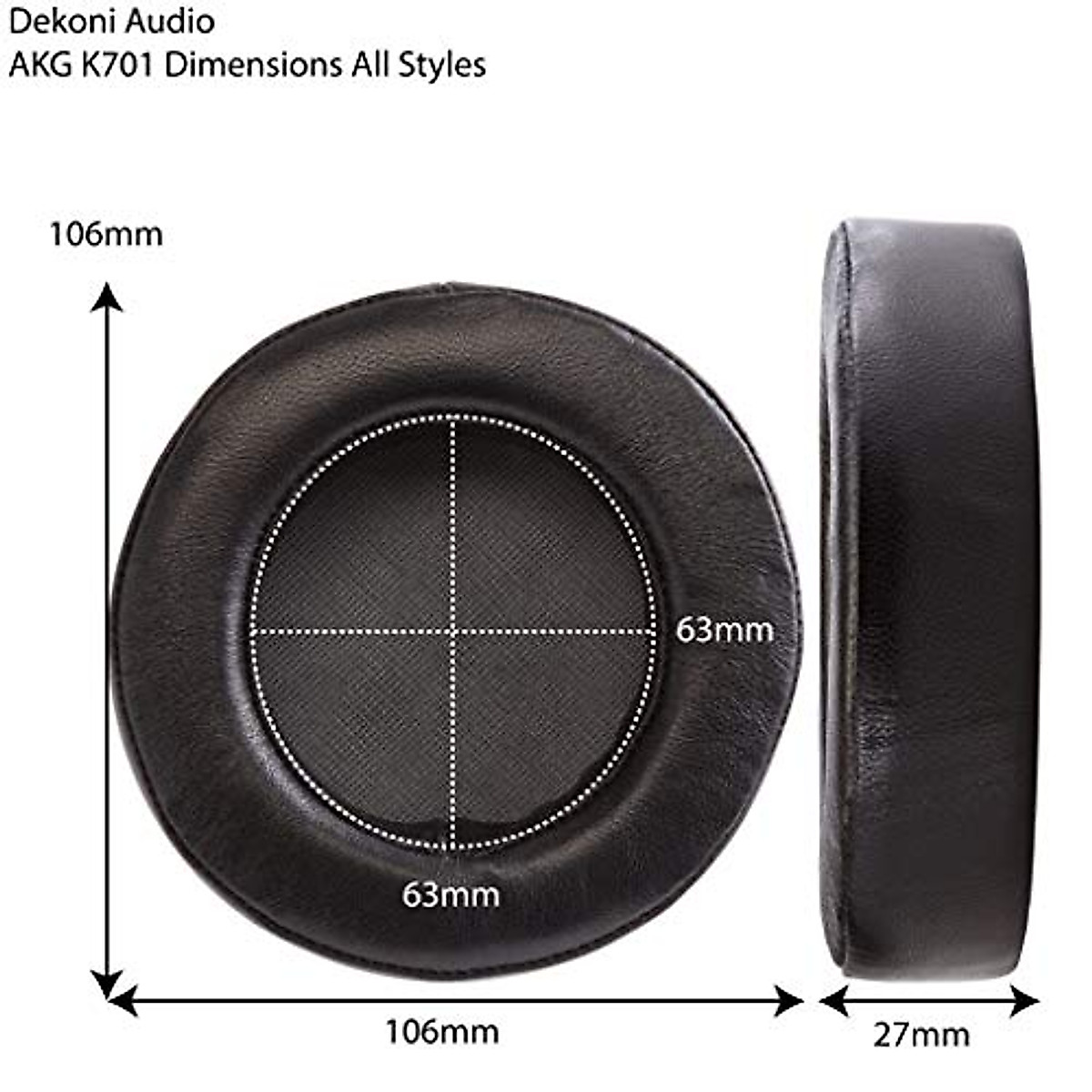 Dekoni Audio Replacement Earpads Compatible with AKG K701, K702, K7XX and More (Elite Fenestrated Sheepskin)