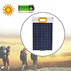 Amikadom #X87H3H Handle Monocrystalline Solar Panel Fast Charging 30W Dual USB Type-C Dc Portable Power Generation Outdoor Travel 12V