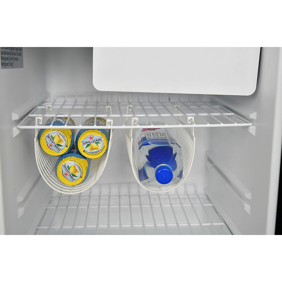 Home-X Fridge Organizer Clip-on Bottle Shelf, Refrigerator/Freezer Wine Storage Rack